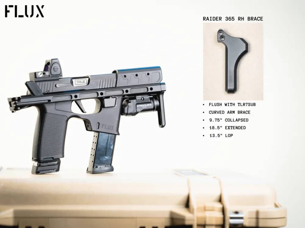 FLUX DEFENSE RAIDER 365 CHASSIS SIG SAUER P365 RH BRACE - Other Pistol ...