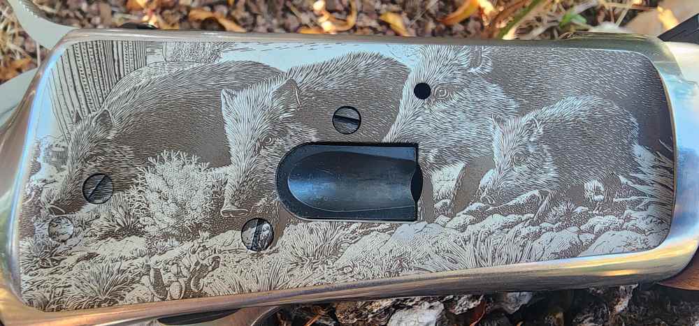 Rossi R92 .45 Colt Engraved Javelina Sonoran Desert Colored - Lever ...