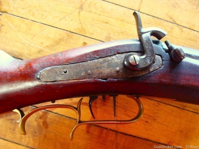 Heavy Barrel 36 cal. (1 1/4" across flats) Antique Target Rifle DST No ...