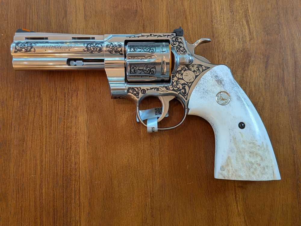 Colt Python .357 Magnum – Tyler Gun Works Premier Grade Engraved ...