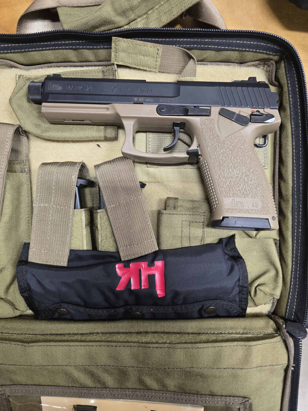 HK Mark 23 fde original AE date code in eagle case rare p7 usp xm8 mk23 - Semi Auto Pistols at ...