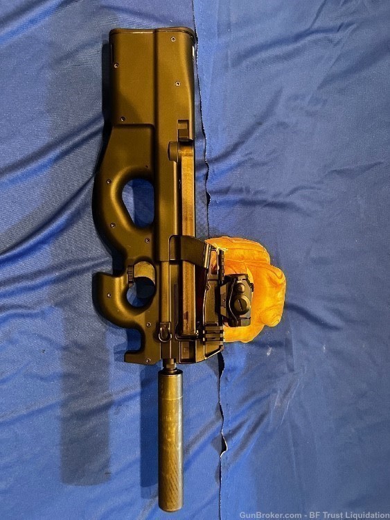 FN PS90 P90 SBR factory barrel w Rare Gemtech Bilock suppressor - Short ...