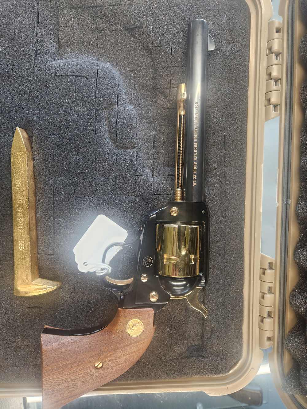 COLT FRONTIER SCOUT GOLDEN SPIKE 22 LR - Revolvers at GunBroker.com ...