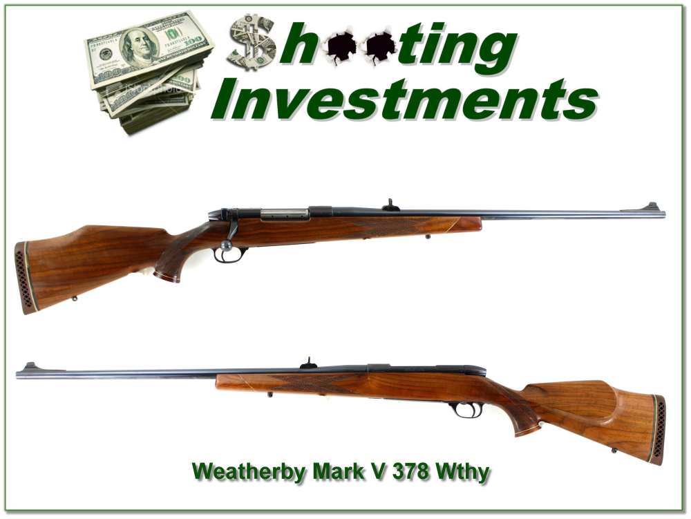 Weatherby Mark V Deluxe early 1960 German 378 Wthy Mag! - Bolt Action ...