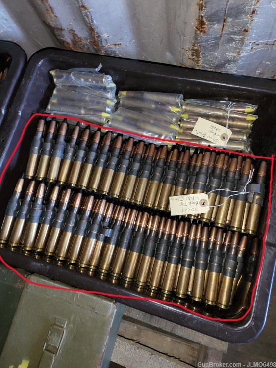 .50 cal AP Black Tip 520rds Linked - Rifle Ammo at GunBroker.com ...