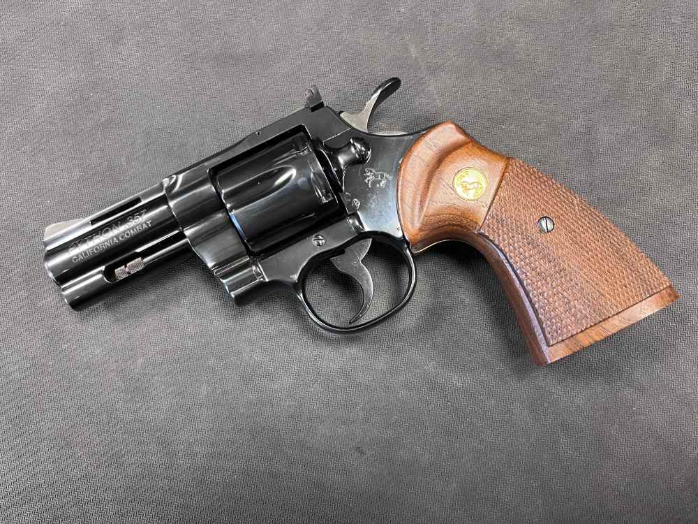 Colt California Combat Python with letter - Revolvers at GunBroker.com : 1119321624