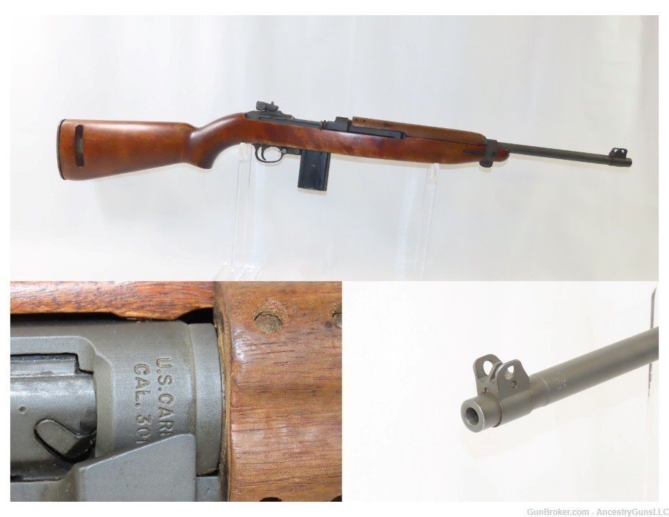 WORLD WAR II Era U.S. SAGINAW M1 Carbine .30 Cal. Light Rifle WW2 Korea ...