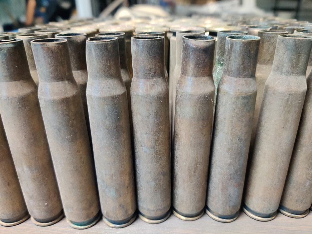 50 Pieces of 50 BMG Reloading Brass Once Fired Lake City 50Cal Free ...