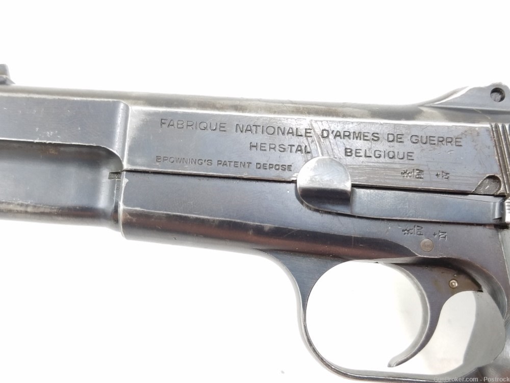 Rare Finnish FN Hi-power all matching P35 Tangent sights / slotted ...