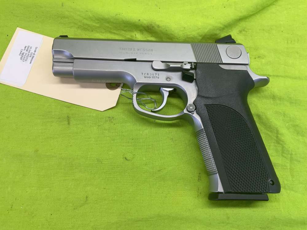 Smith & Wesson 1076 10mm FBI Model 4" DA/SA Semi Auto AHPD Issued S&W ...