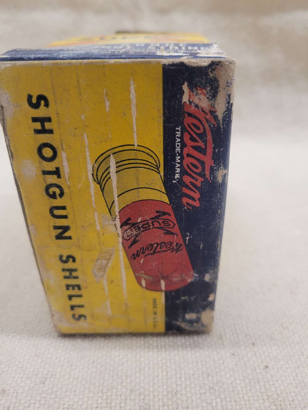 Vintage box of Western Super X 12 gauge Paper Shotgun Shells NOS 25 ...