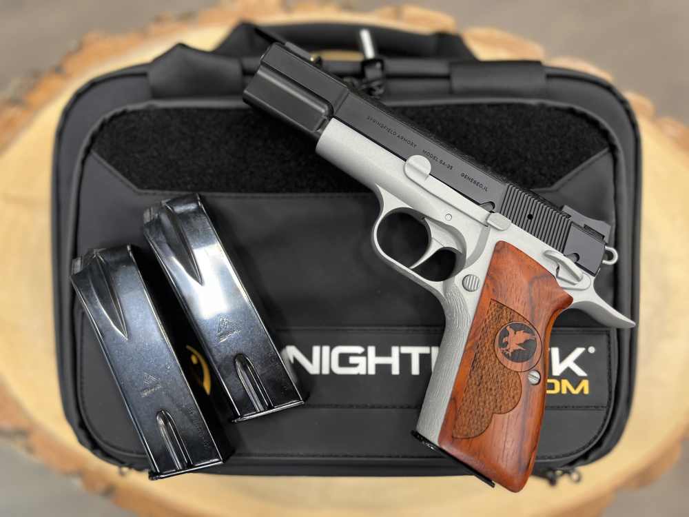 NIGHTHAWK CUSTOM SPRINGFIELD SA-35 BROWNING HI-POWER TWO TONE 4.7" BBL ...