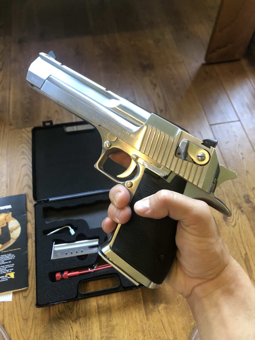 Desert Eagle 50 AE Brushed Chrome Mark 7 IMMACULATE - Semi Auto Pistols at GunBroker.com ...