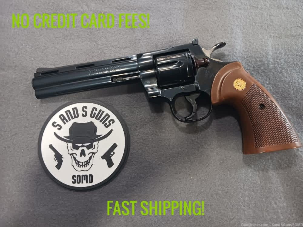 1978 COLT PYTHON 357 MAGNUM 6" REVOLVER USED - Revolvers at GunBroker ...