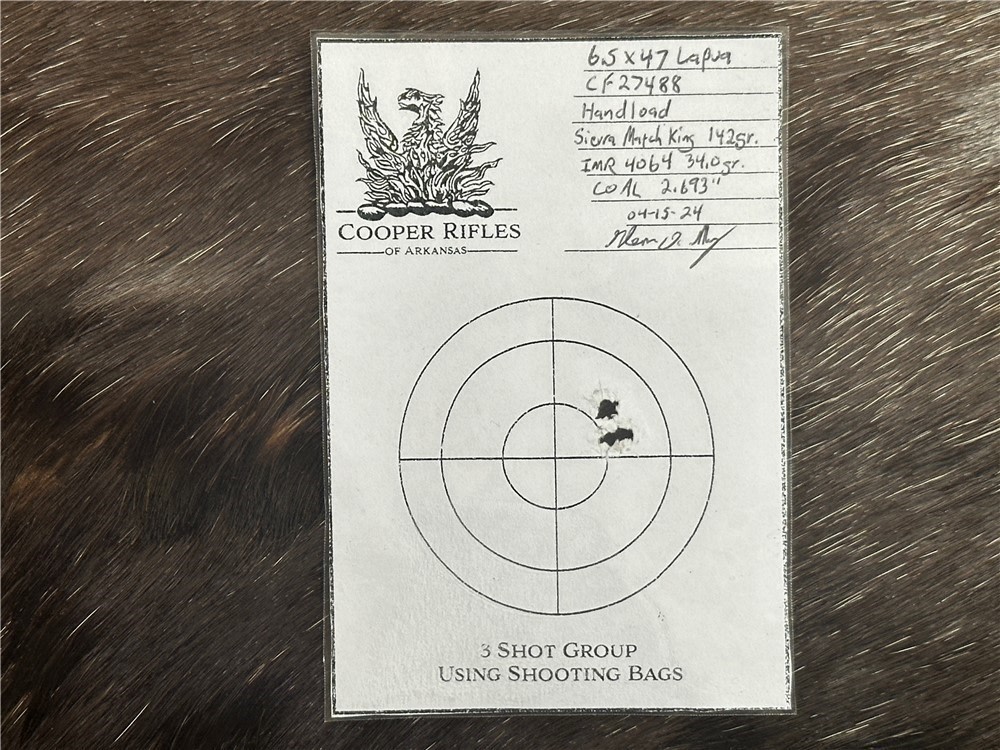 NEW COOPER OF ARKANSAS MODEL 22 PHOENIX 6.5x47 LAPUA M22 NIGHTHAWK ...