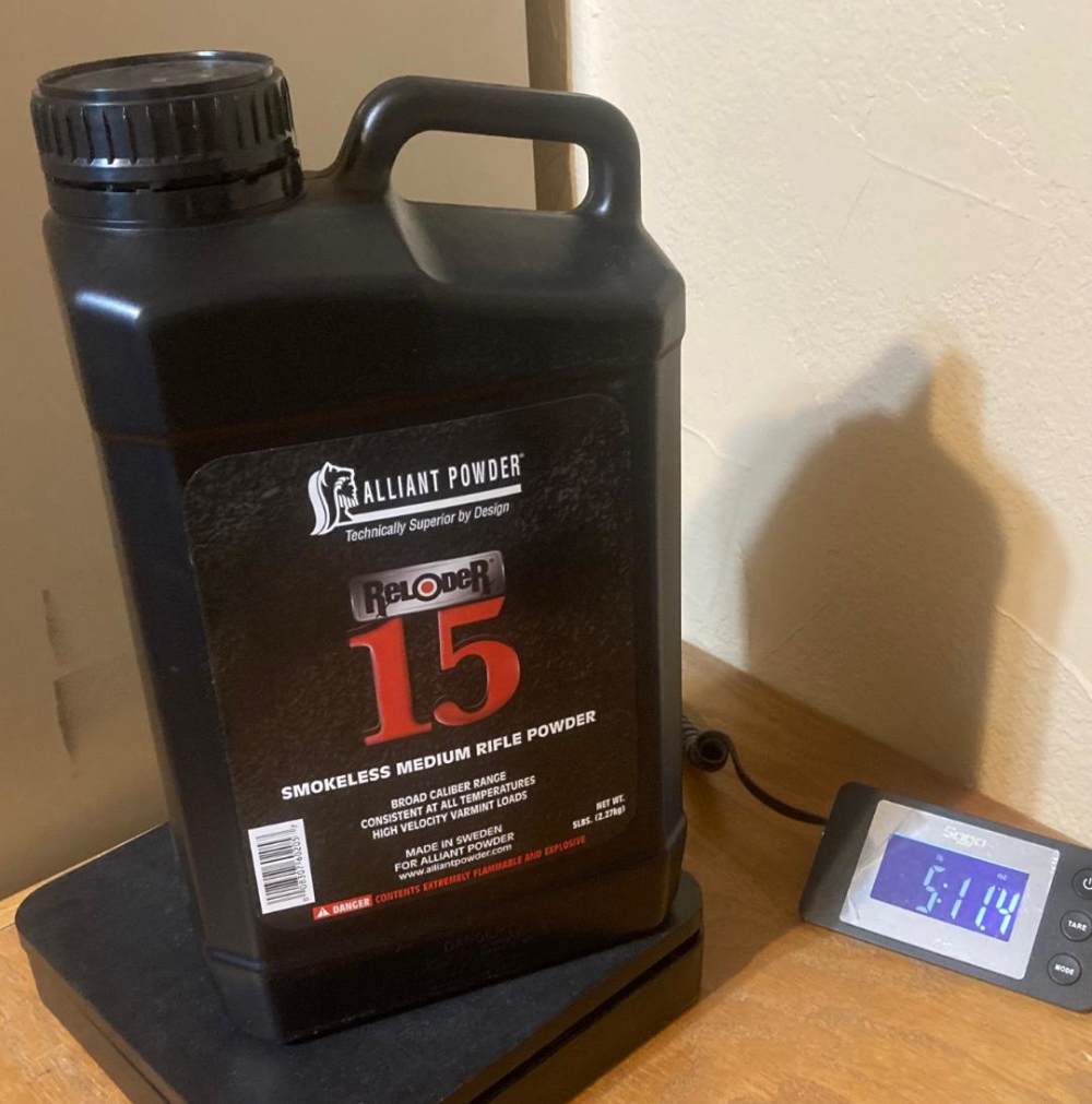Alliant Reloder 15 RL15 Smokeless Medium Rifle Powder 5 Lb Open Estate ...