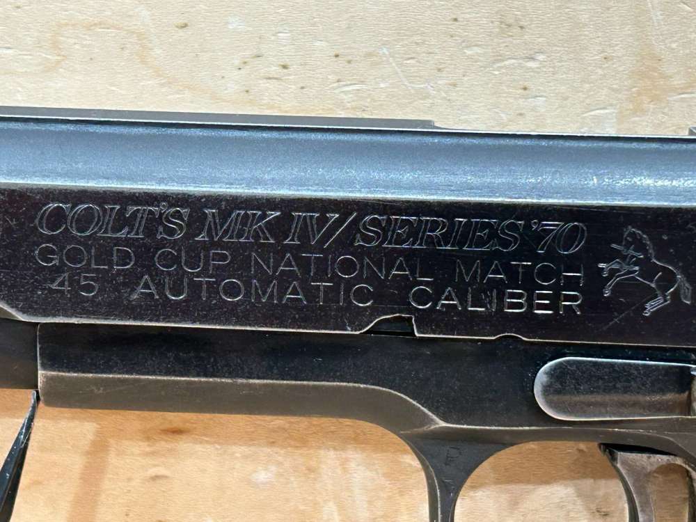 COLT MARK IV SERIES 70 GOLD CUP NATIONAL MATCH 45 ACP 27469 ONLINE ONLY!! - Semi Auto Pistols at ...