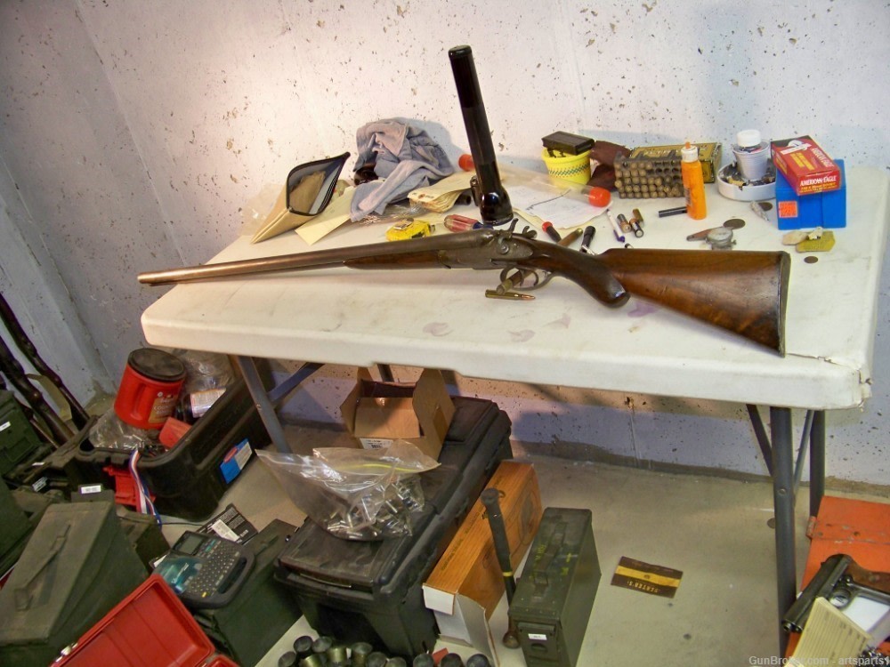 T Parker Belgium 12 gauge Damascus fancy - Side By Side Shotguns at ...