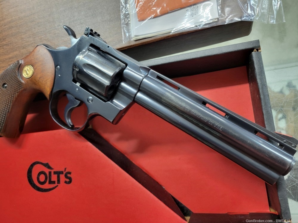 Rare Blued 6" Colt Python Made In 1968 With Box And Paperwork Nice ...