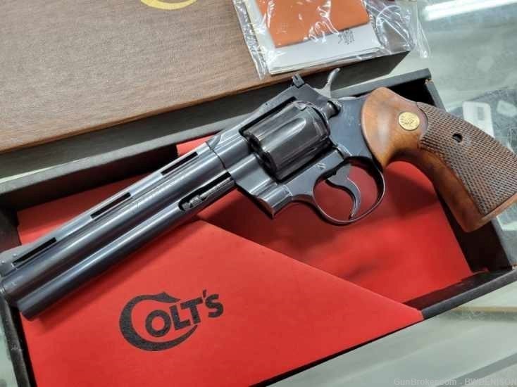 Rare Blued 6" Colt Python Made In 1968 With Box And Paperwork Nice ...