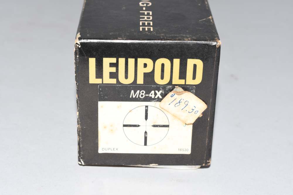 Wonderful Leupold M8 4X Fixed Power Rifle Scope 1" Duplex Reticle W Box ...