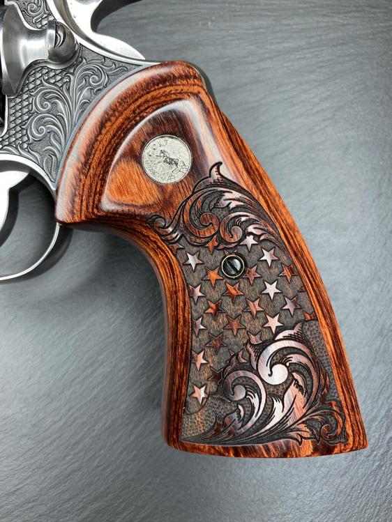 Colt Python 2020 ENGRAVED Royal Patriot by Altamont 6" .357 Mag ...