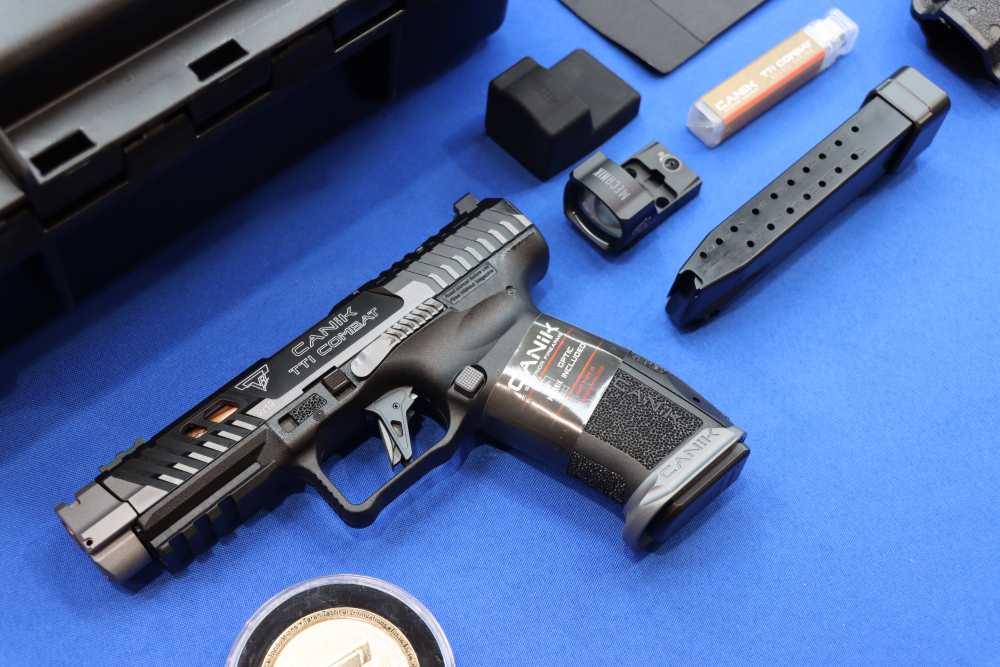 Canik TTI Combat OI Pistol 9MM 4.6" Comp SMOKE 21RD TARAN TACTICAL w ...