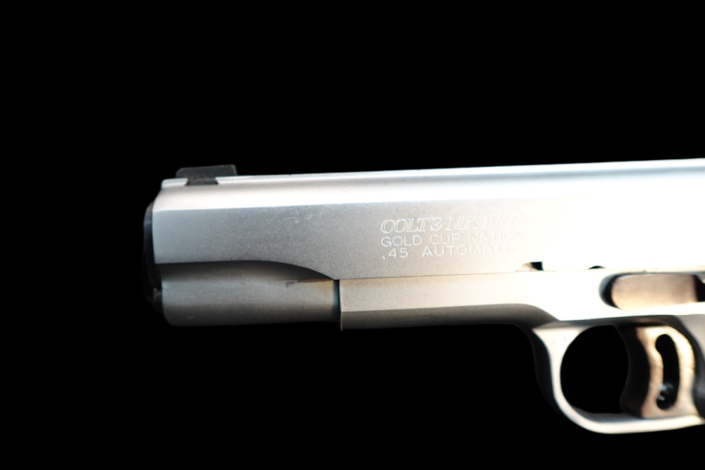 Colt MKIV Series 70 GOLD CUP NATIONAL MATCH | .45 ACP NICKEL FINISH - Semi Auto Pistols at ...