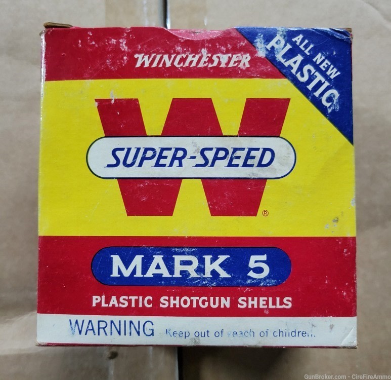 Vintage Winchester 12 gauge shotshells super speed mark 5 (25 shells ...