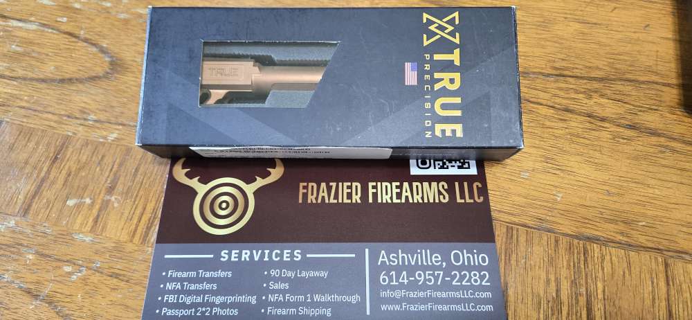 True Precision 9MM Fits P365 Fuse TiCN Finish Copper Threaded Barrel ...