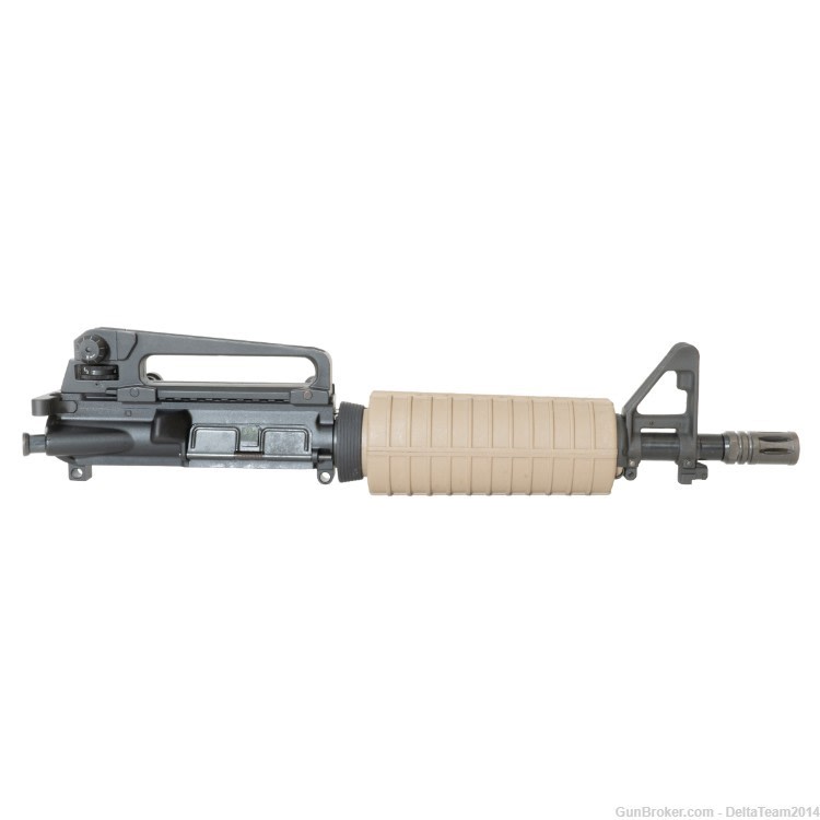 Assembled FDE AR15 556 NATO FSB Complete Upper FDE - A2 Style - NEW ...