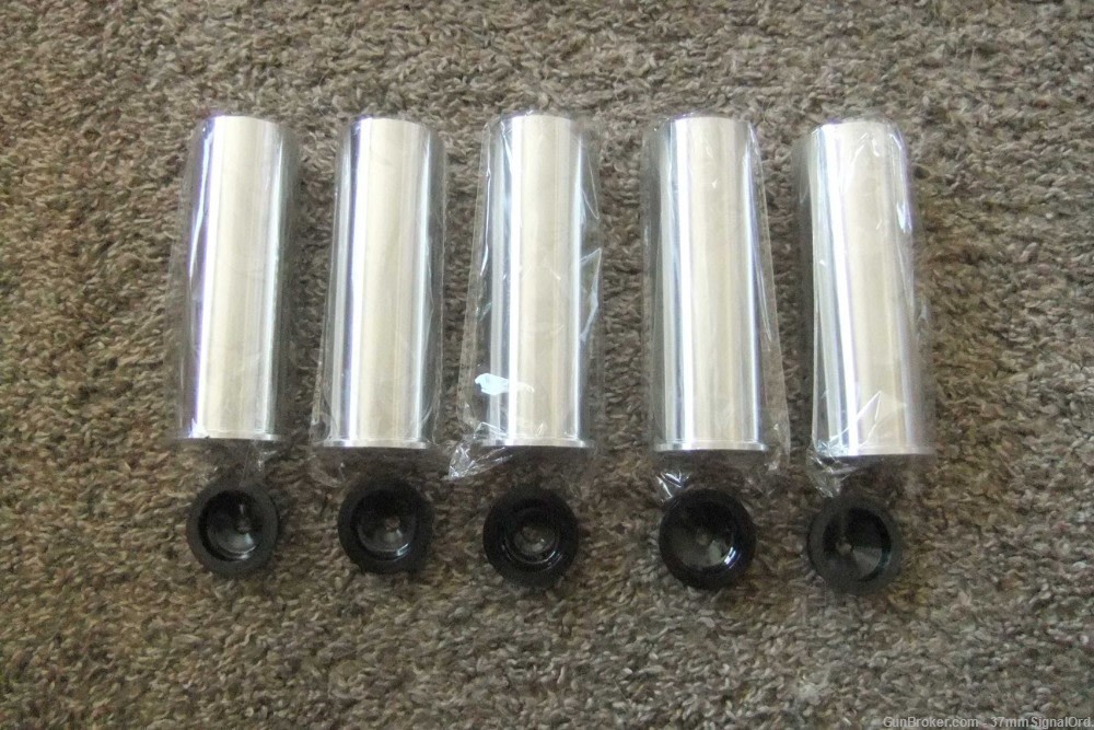 5 BLK 4.5in Aluminum Casings for 37mm Reloading with Plastic Powder ...
