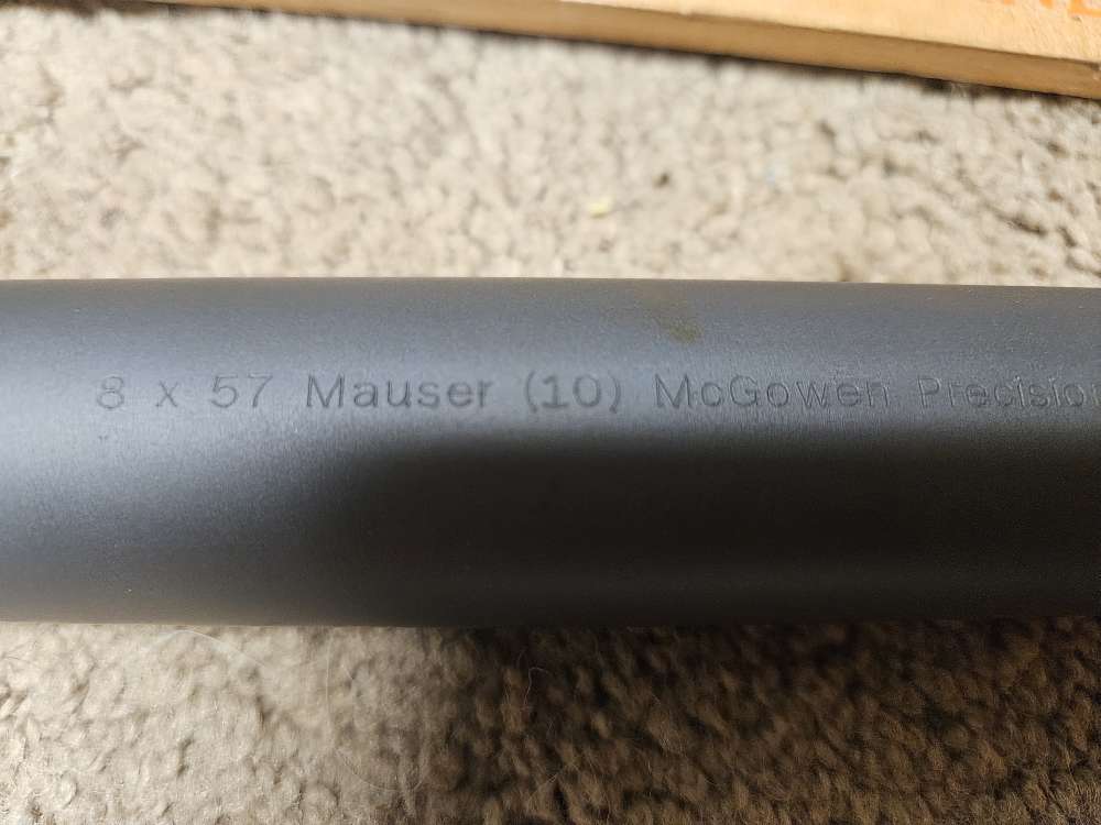 8x57 large ring mauser 98 mcgowan barrel. 29 inches cherakoted. - Rifle ...