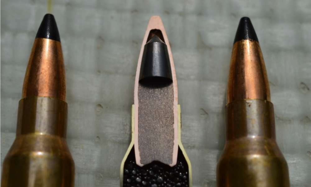 5x Armor Piercing 5.56 63gr Tungsten Pull-down AP Projectiles Black Tip ...