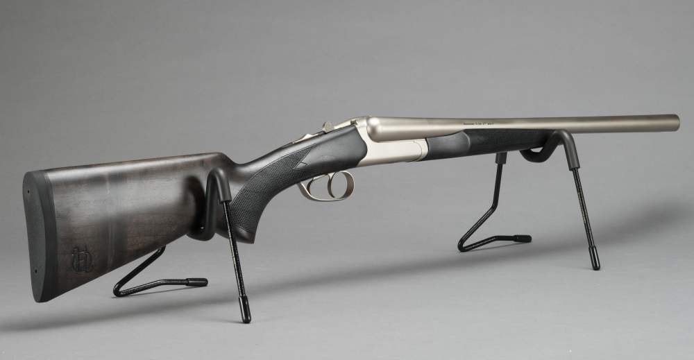 Heritage Badlander 12 Ga SxS 18" Nickel Finish Walnut Double Trigger ...