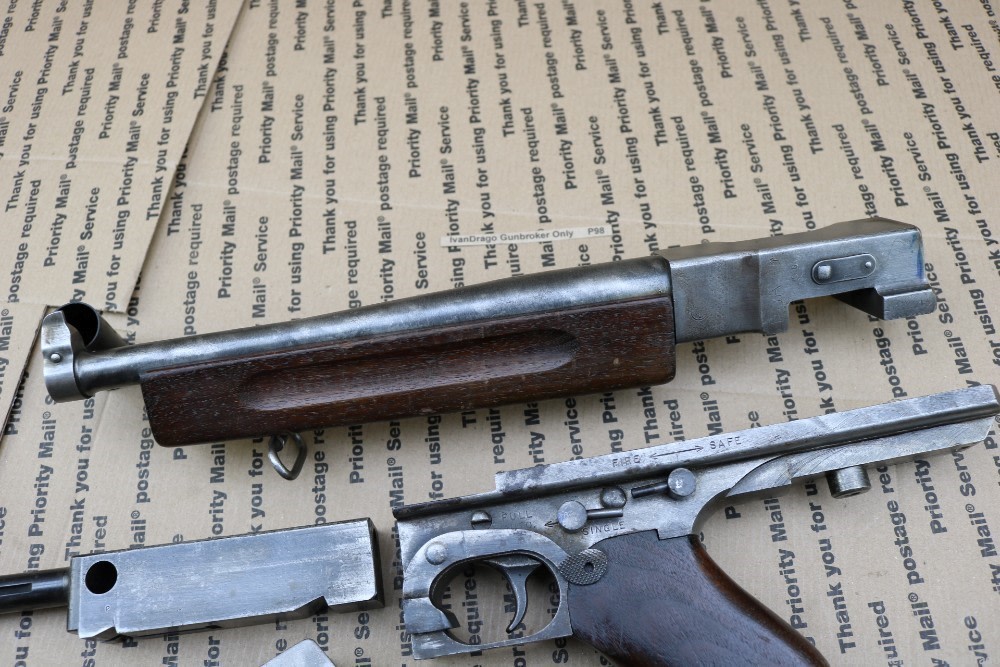 Thompson M1A1 SMG Parts Kit M1 Original Barrel + Receiver Stubs Tommy ...