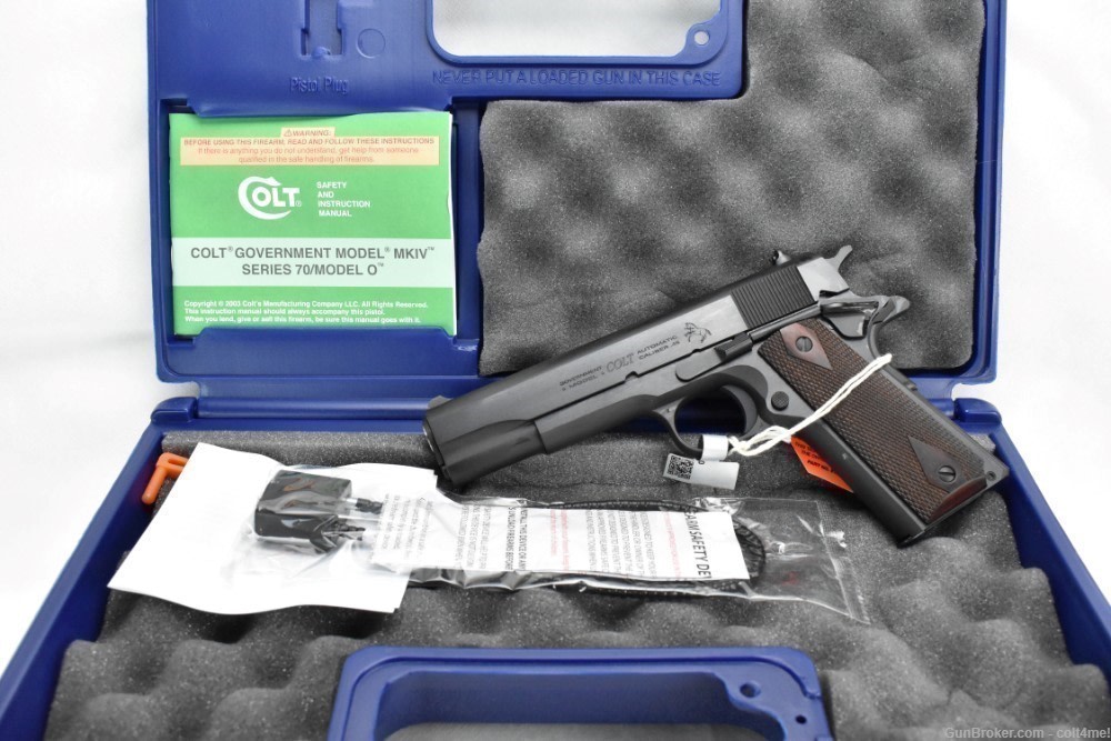 Colt Classic Govt 1911 Blue .45 ACP model O1911C - BRAND NEW - Semi ...