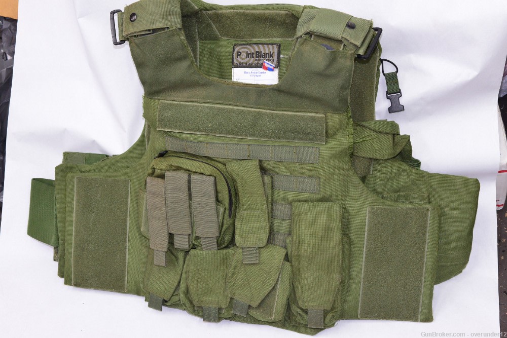 Point Blank lllA Soft Body Armor - Size LARGE Reg - DOM: 2011 - Desert ...