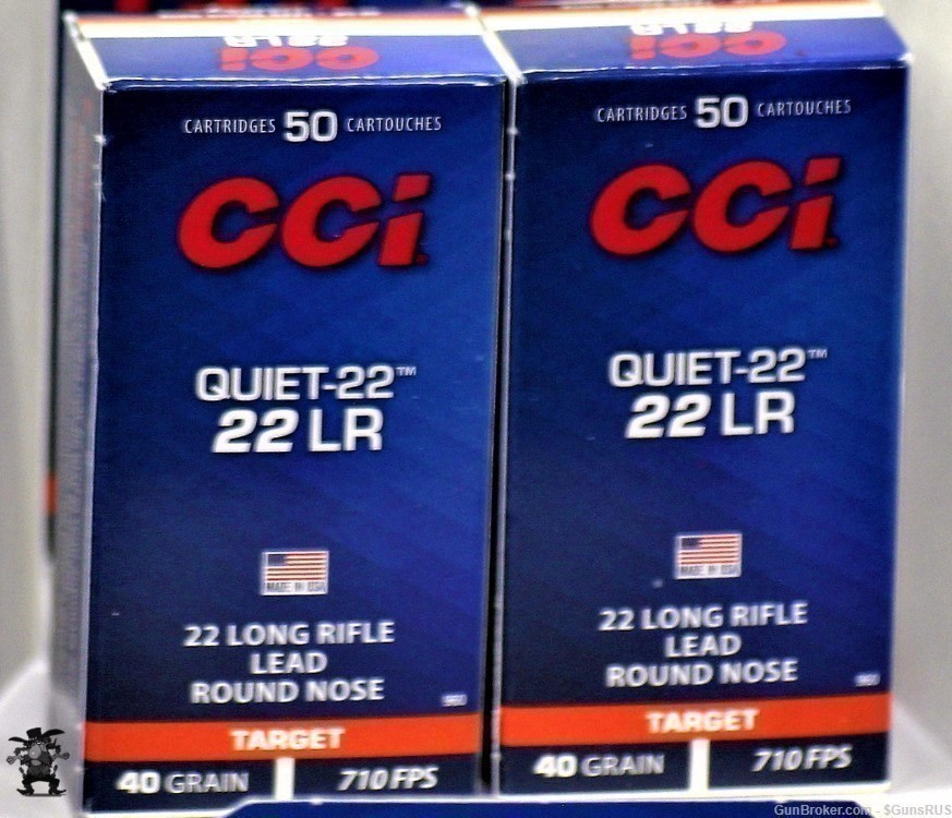 22 lr CCI QUIET 710 fps Quiet Suppressor 75% Less Noise 100 ROUNDS ...