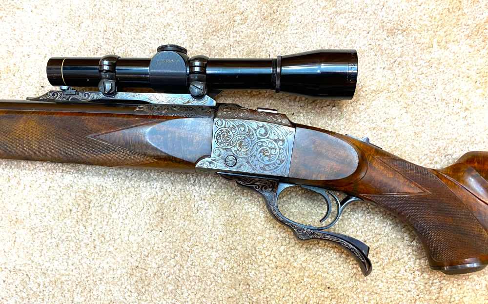 FULL CUSTOM RUGER NO. 1 416 Rigby AAA Bastogne, engraved, Brass, Dies ...