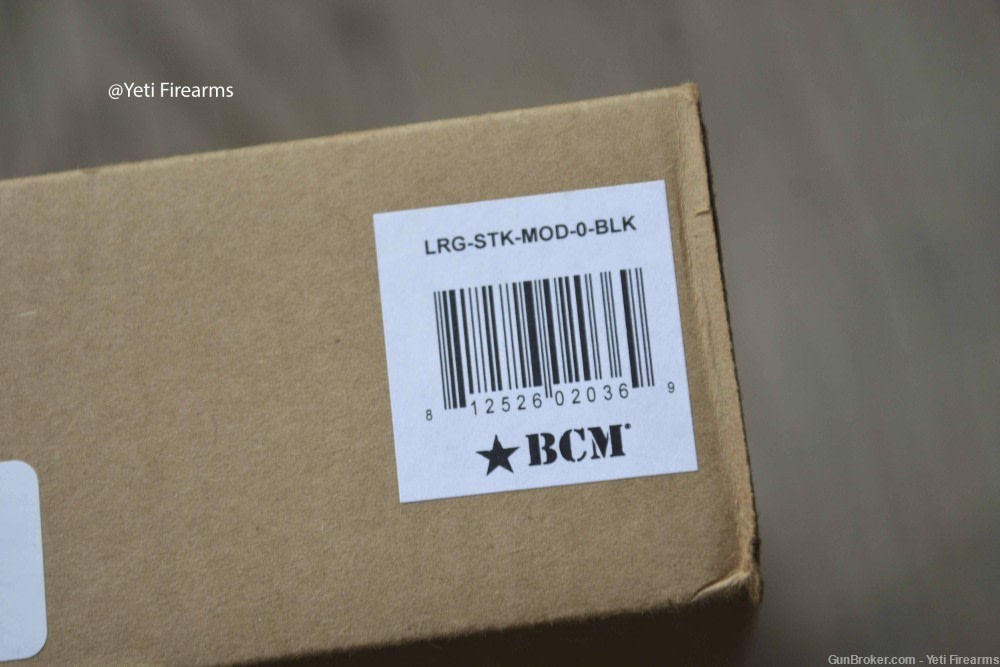 Bravo Company BCM4 Complete AR-15 Rifle Lower LRG-STK-MOD-0-BLK BCM Mod ...