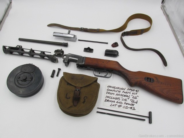 hungarian made ppsh-41 smg parts kit 7.62x25mm - Other AK Accessories ...