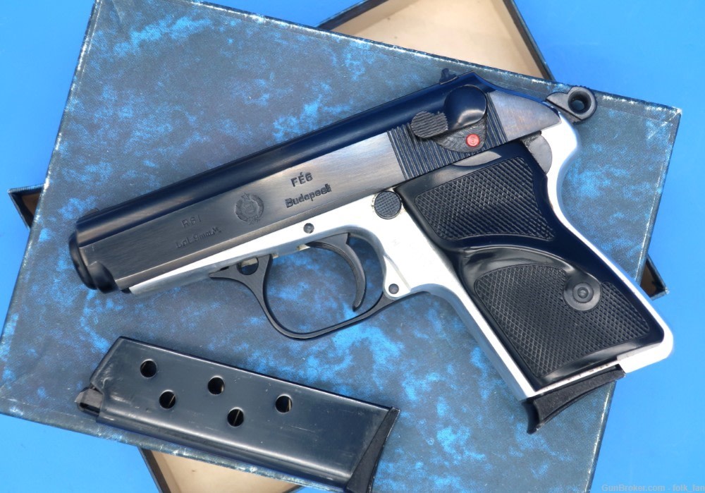 Hungarian FEG R61 9x18 Makarov Pistol w/2 Matching Mags & Box KBI Nice ...