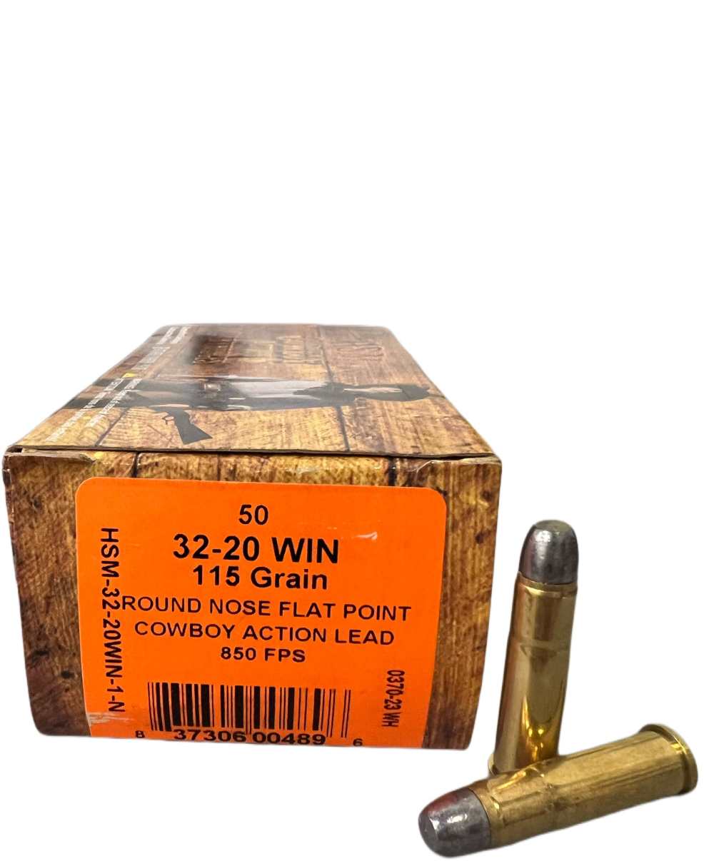 32-20 WIN - HSM Cowboy Load 115 Grain Round Nose Flat Point Soft - HSM ...