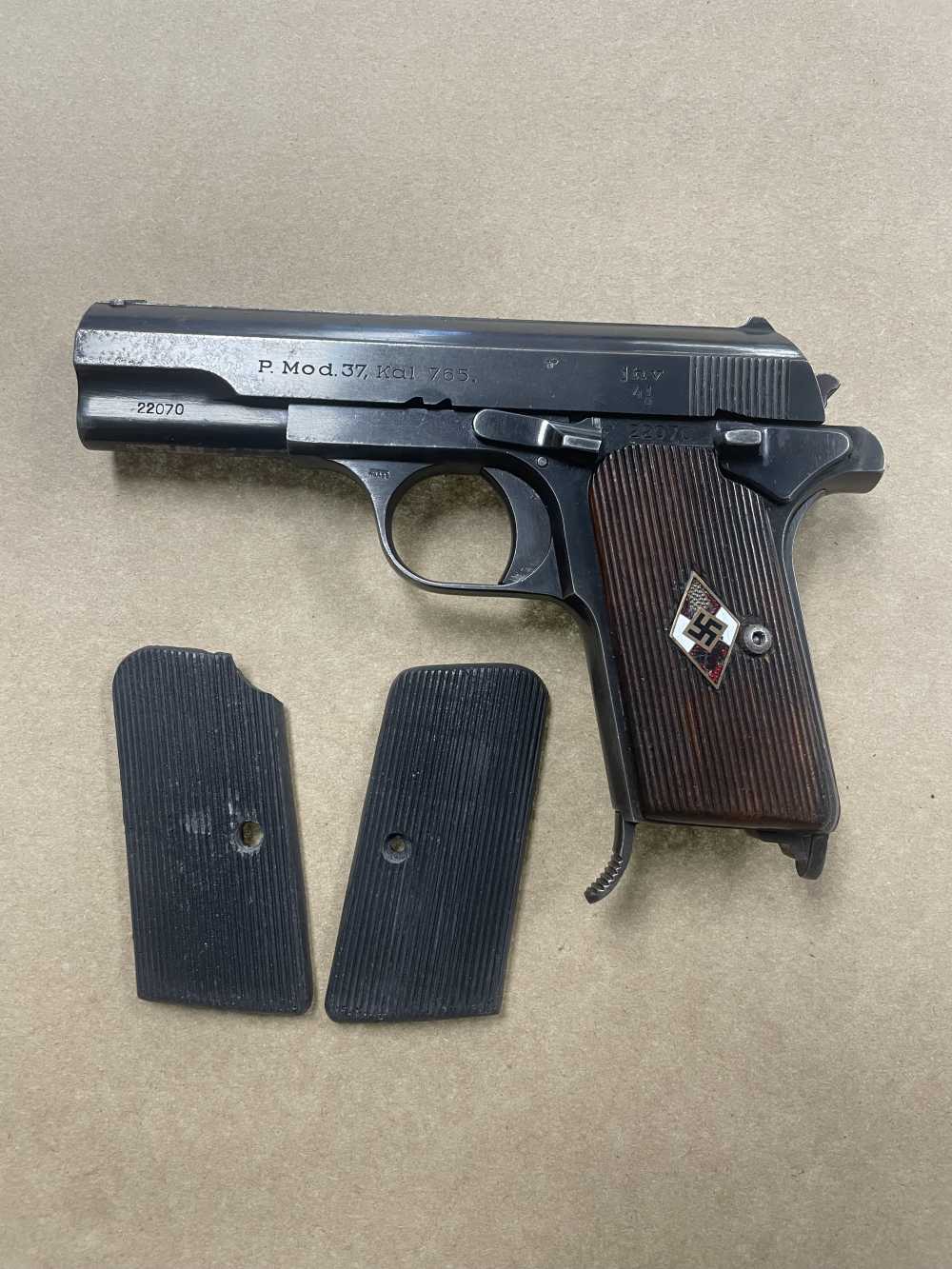 Femaru - Model 37 - 7.65 WWII German Pistol * Swastika Grips * - Semi ...