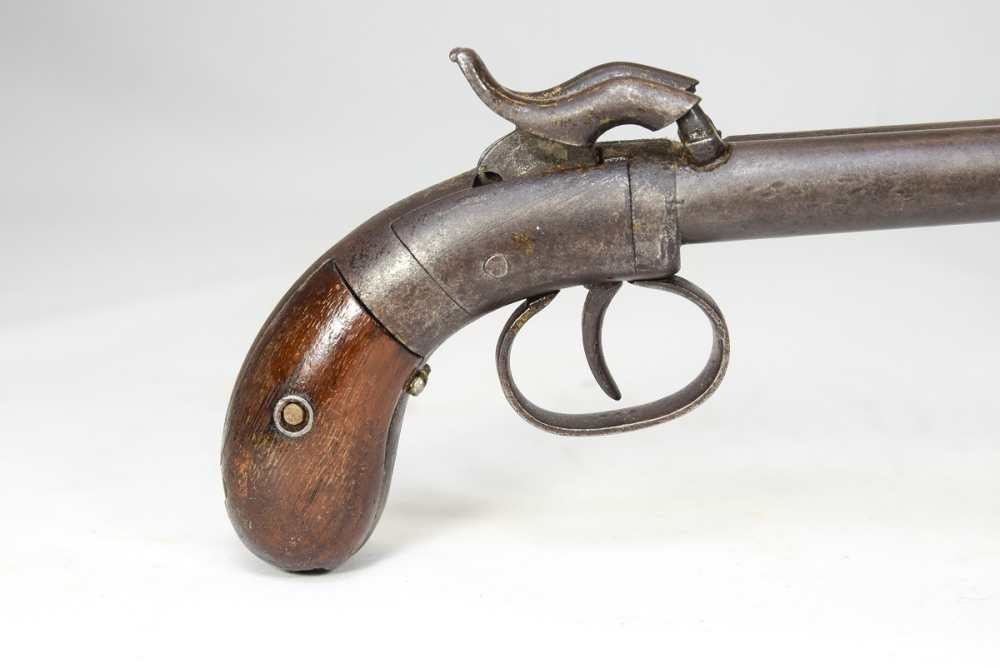 Allen & Thurber Single Trigger Double Barrel 34 Cal. Pistol - Antique ...