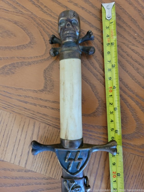 COOL! Vintage 19 Inch Bone Handle Skull & Bone SS Fantasy Dagger ...