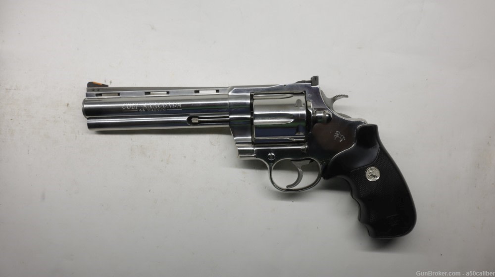Colt Anaconda 44 Mag, 6" Stainless 1995 Cased #24050301 - Revolvers at ...