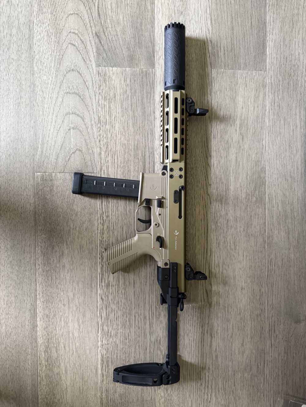 B&T GHM9 SD 2 Pistol With A Collapsable Brace, FDE Limited Edition ...
