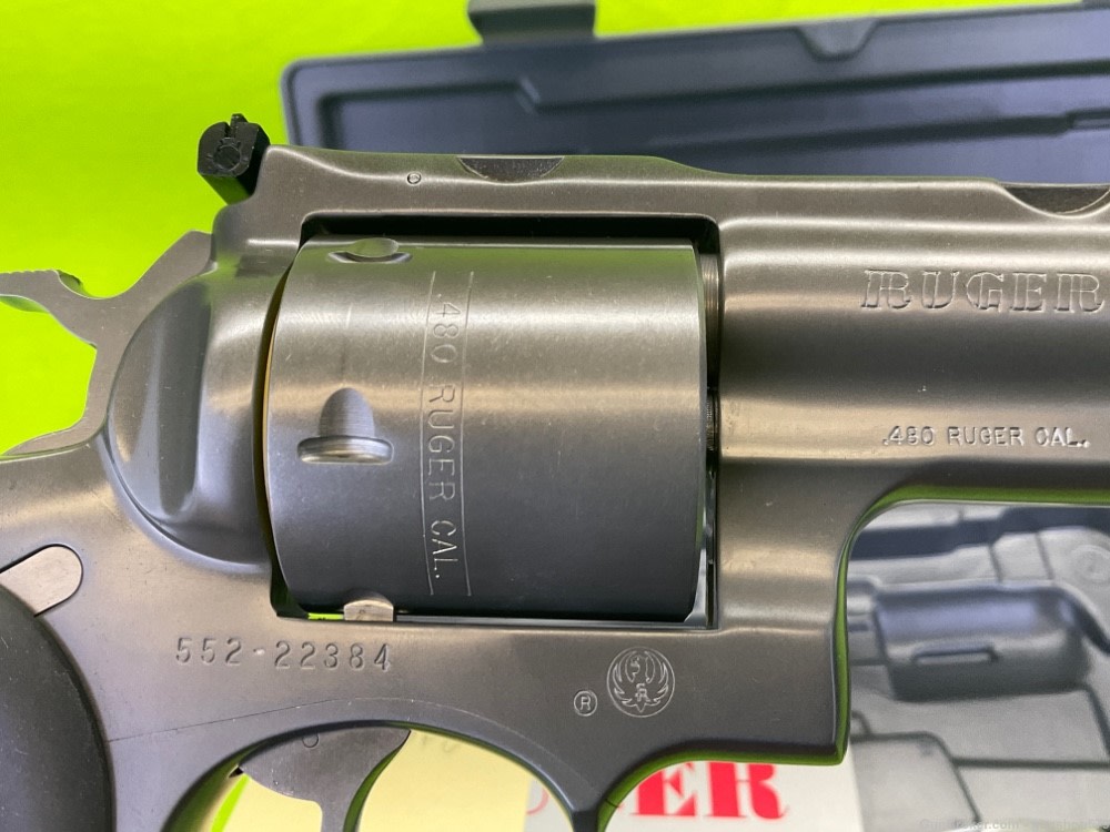 Ruger Super Redhawk 480 Ruger 7 1/2 Revolver Red Eggshell Matte Gray ...